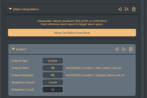 Matrix Interpolation - Mesh Match for Maya